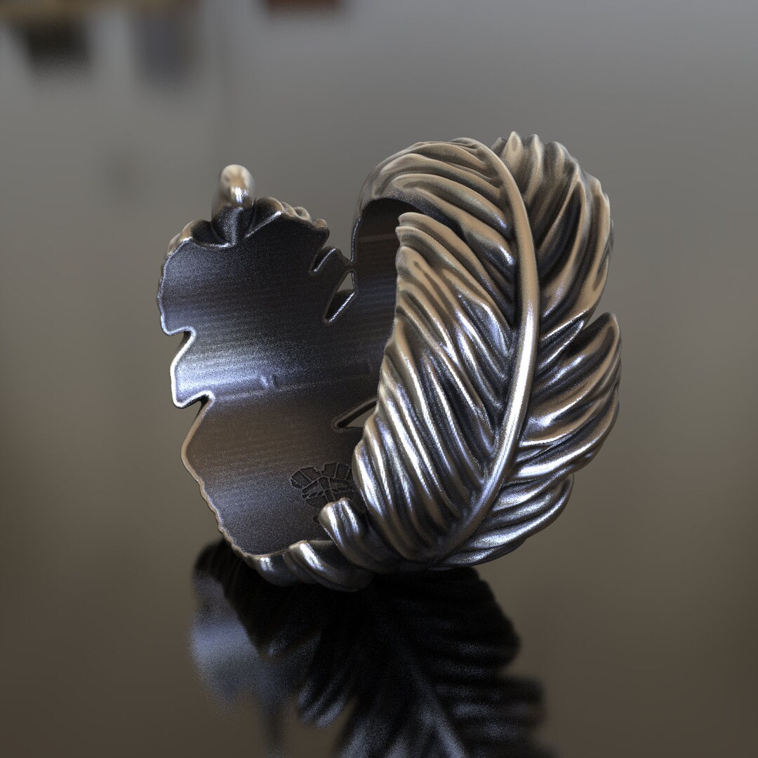 Ring of Feather Fall, Handcrafted 925 Sterling Silver, Magical Fantasy ...