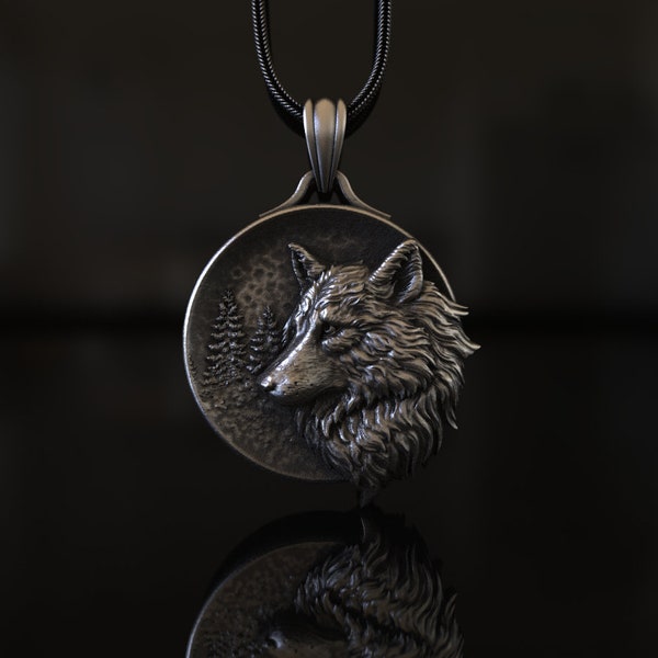 Wolf Necklace - Etsy
