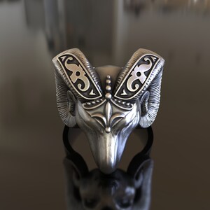 Handcrafted 925 Sterling Silver Sheep Ring, Animal-inspired Jewelry ...