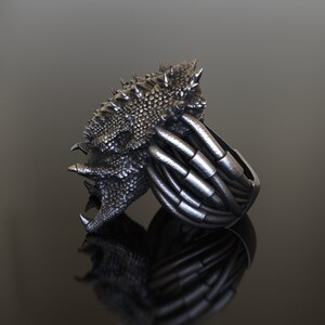 Predator Ring Alien 925 Sterling Silver 3D Print 3d - Etsy