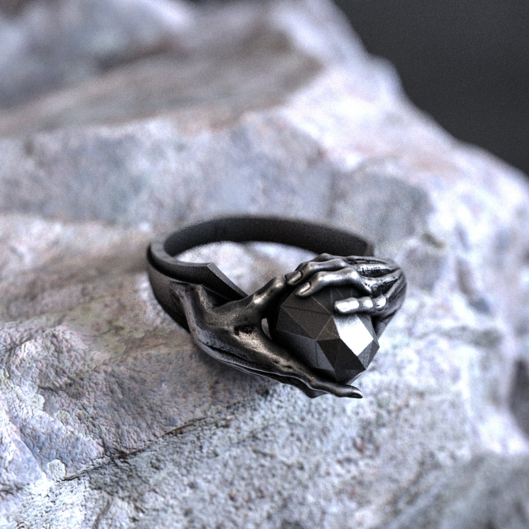 Ring of Telekinesis, Handcrafted 925 Sterling Silver Intricate Psychic ...