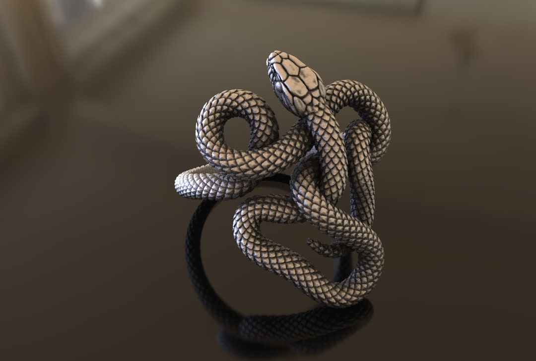 Snake Ring, Unique Serpent Ring, 925 Sterling Silver Wild Animal Ring ...