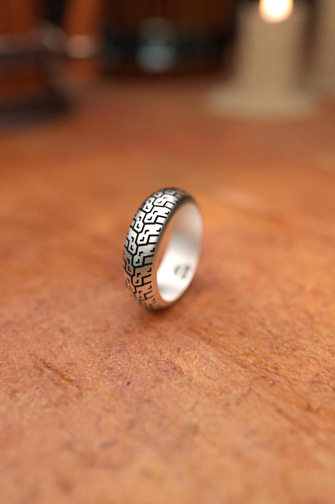 Racer Motorcycle Tyre Ring 925 Sterling Silver Biker Jewelry Handmade ...