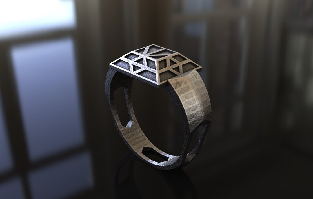 Dwarven Thorin Durin Ring 4 925 Sterling Silver Dwarven Ring LOTR ...