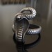 Handcrafted 925 Sterling Silver Cobra Ring, Exotic Animal-inspired ...