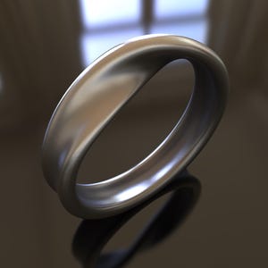 Delicate 925 Sterling Silver Mobius Ring Handcrafted, Unisex ...