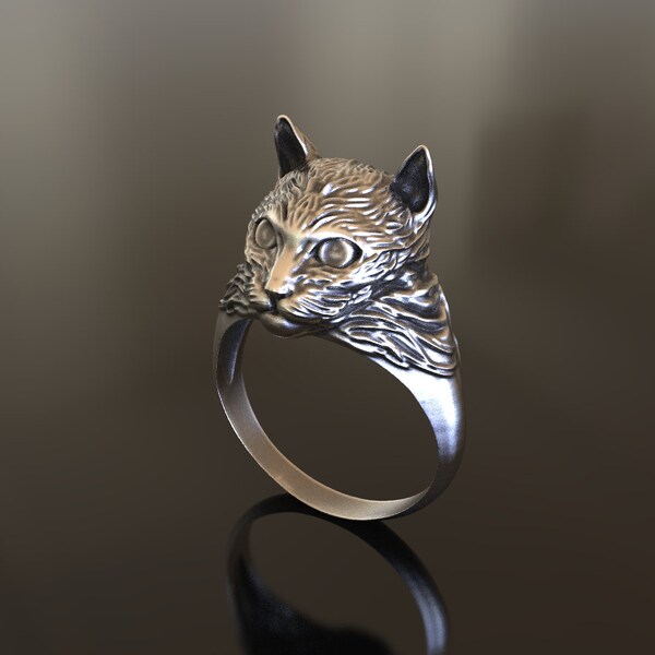 Cat Ring - Etsy
