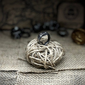 Dwarven-inspired 925 Sterling Silver Ring, Handmade Fantasy ...