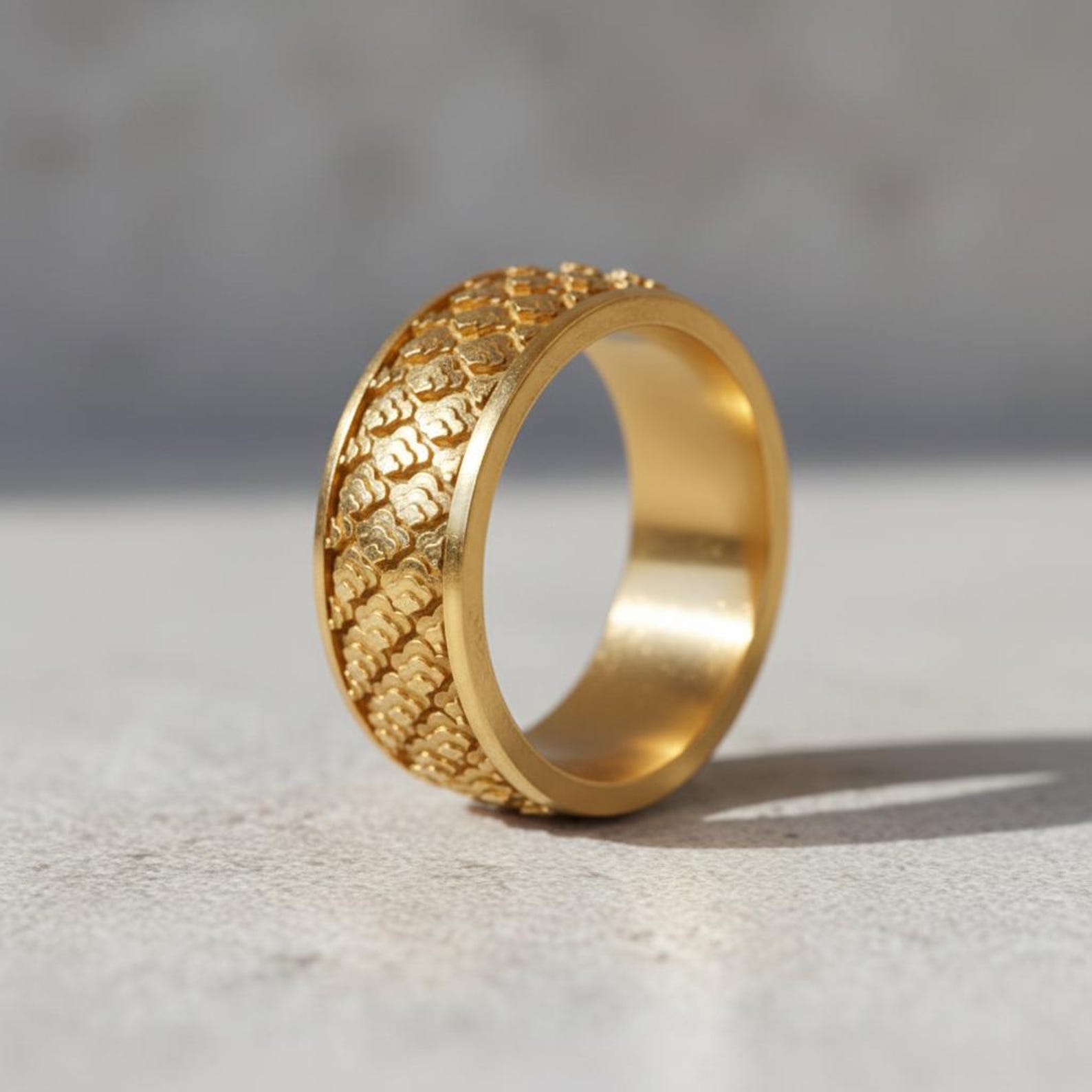 Japanese Pattern Ring - 925 Sterling Silver - Traditional Motif ...