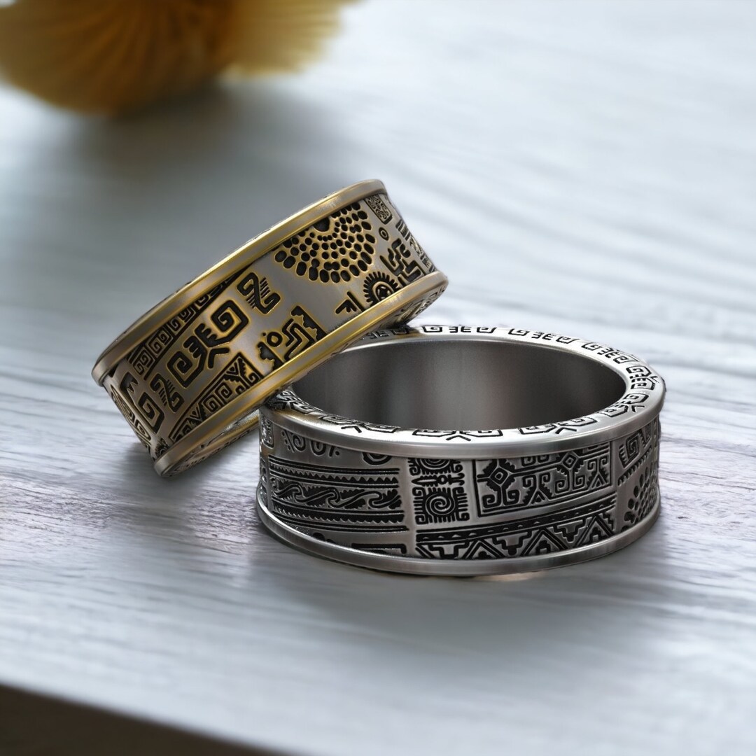 Elegant 925 Sterling Silver Ring Samoan Maori Polynesian Amulet Pattern ...