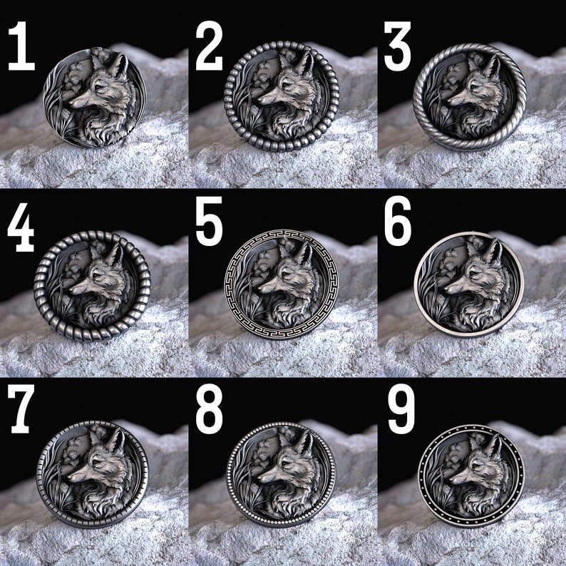 Fox Head Lapel Pin Detailed Design Symbol of Cleverness and ...