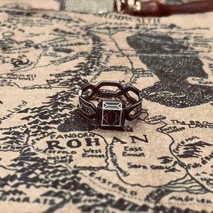 Dwarven-inspired 925 Sterling Silver Ring, Handmade Fantasy ...