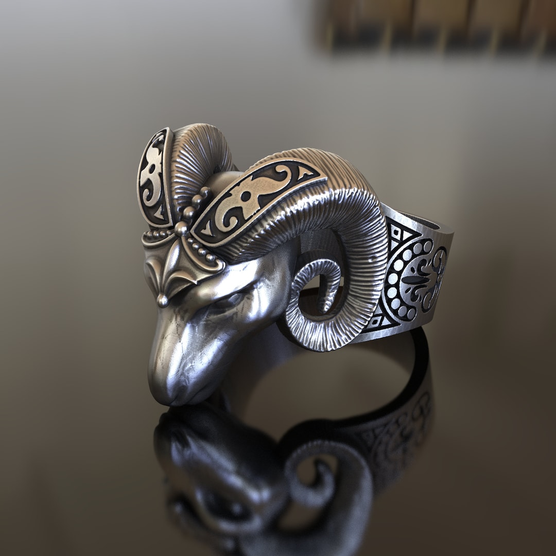 Handcrafted 925 Sterling Silver Sheep Ring, Animal-inspired Jewelry ...