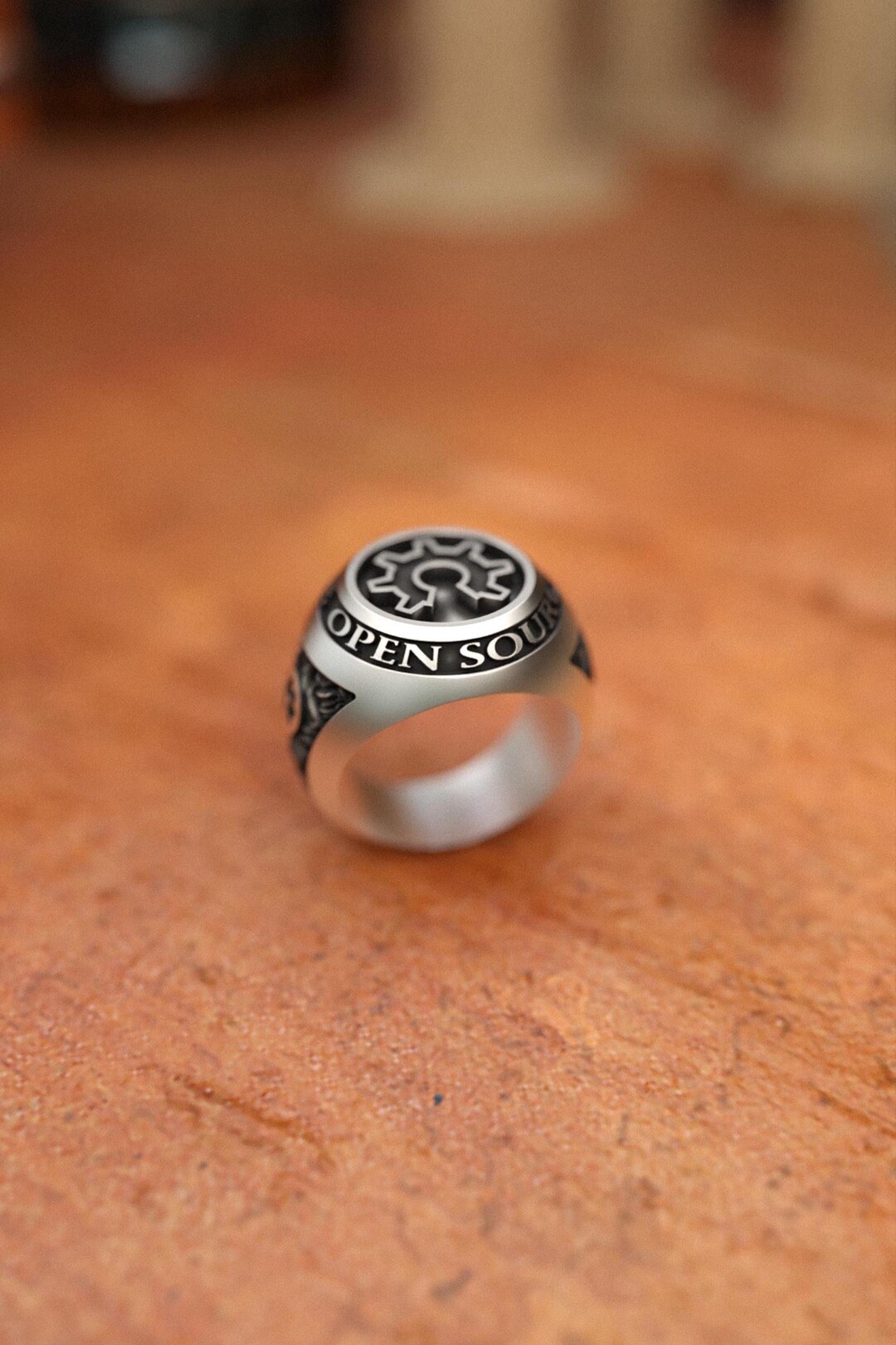 Open Source Hardware Ring 925 Sterling Silver Unique Design Handmade ...