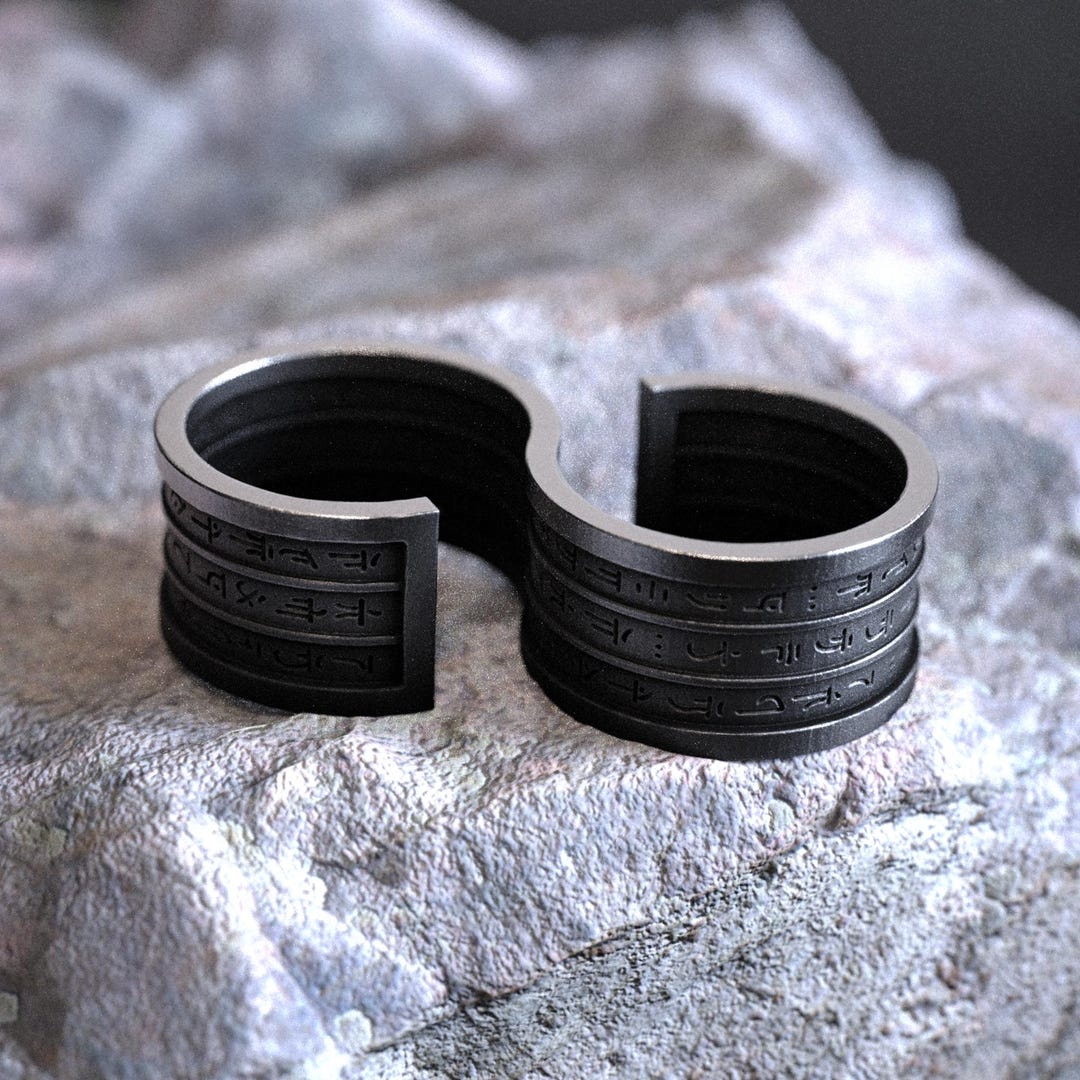 Ring of Spell Storing Sterling Silver, Adjustable, Unisex, Fantasy ...