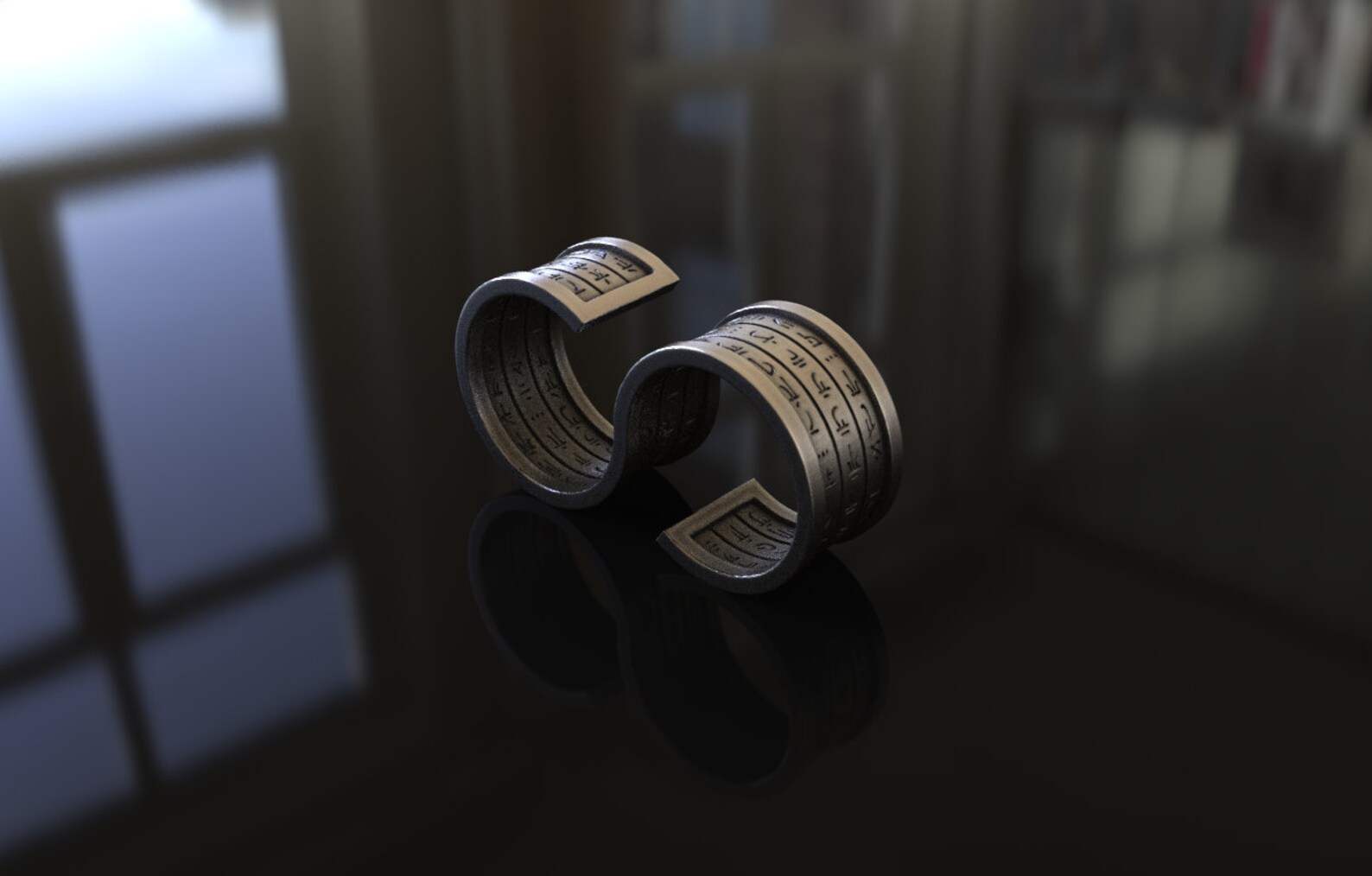 Ring of Spell Storing Sterling Silver, Adjustable, Unisex, Fantasy ...