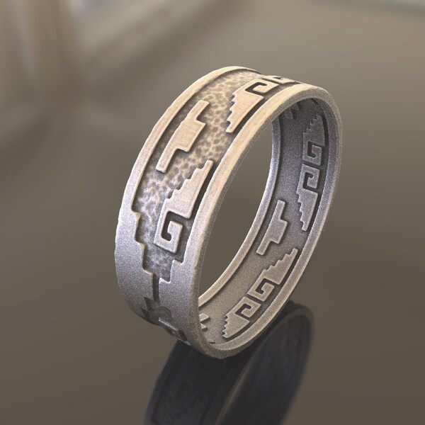 Aztec Ring - Etsy