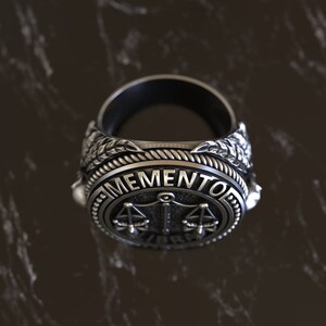 Libra Signet Ring, Memento Mori Men Ring, Zodiac Ring 925 Sterling ...
