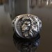 925 Sterling Silver Lion Head Ring, Handcrafted Majestic Design, Unisex ...