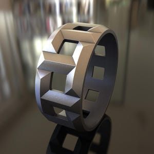 Classic 925 Sterling Silver Ring, Minimalist Unisex Band, Handmade ...