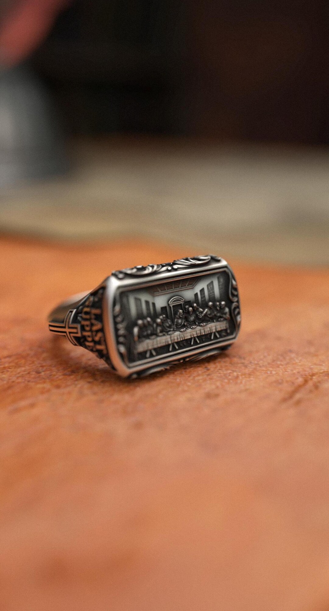 Last Supper Ring 925 Sterling Silver - Religious Jesus Christ Apostles ...