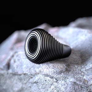 Circles on the Water Themed 925 Sterling Silver Ring, Handcrafted ...