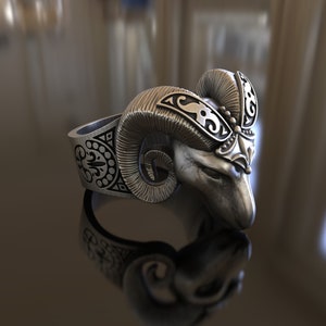 Handcrafted 925 Sterling Silver Sheep Ring, Animal-inspired Jewelry ...
