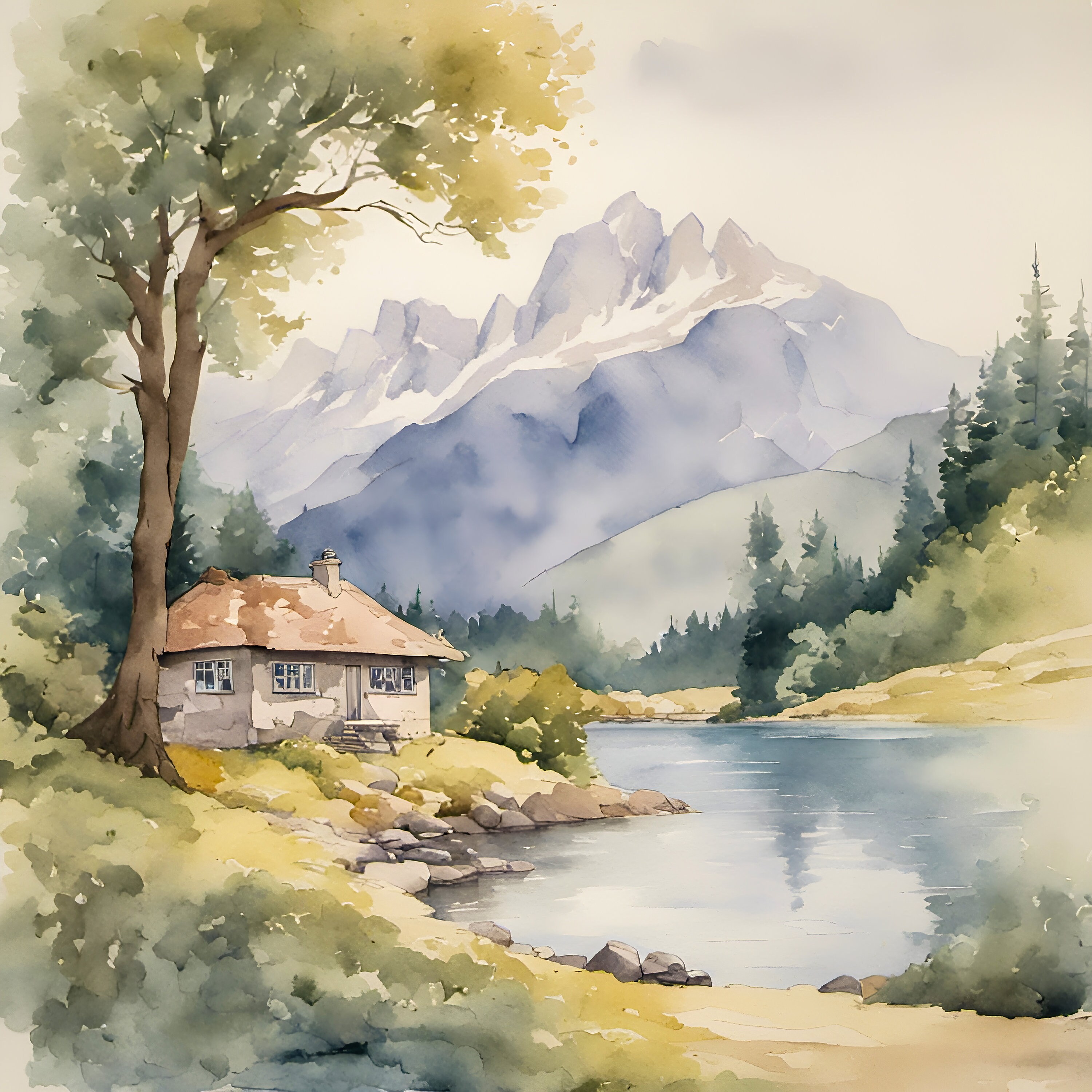 Fisherman in Boat Watercolour Digital Download Printable - Etsy