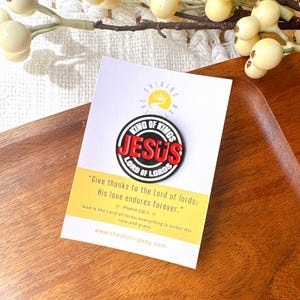Christian Enamel Pin, Bible Quote Brooch, Church Gift - Etsy