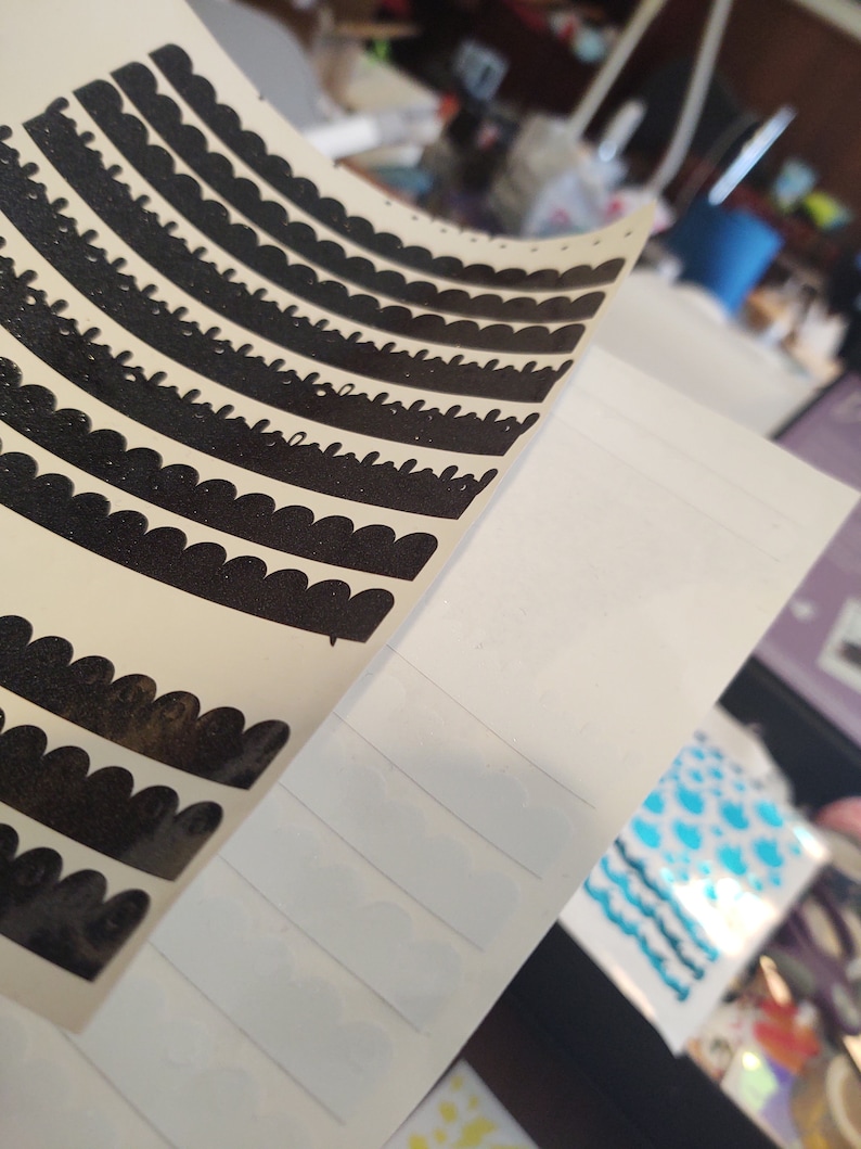 Lace Border Stickers SVG - Etsy