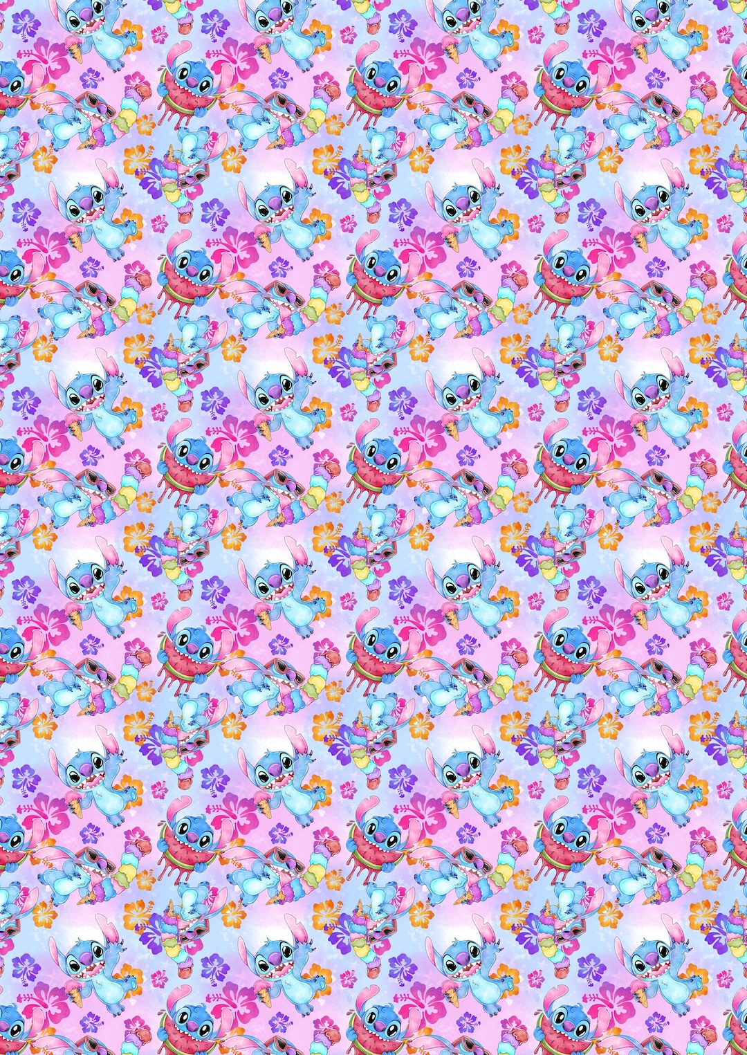 DISNEY STITCH Birthday Wrapping Paper Lilo and Stitch Gift Wrap Disney ...