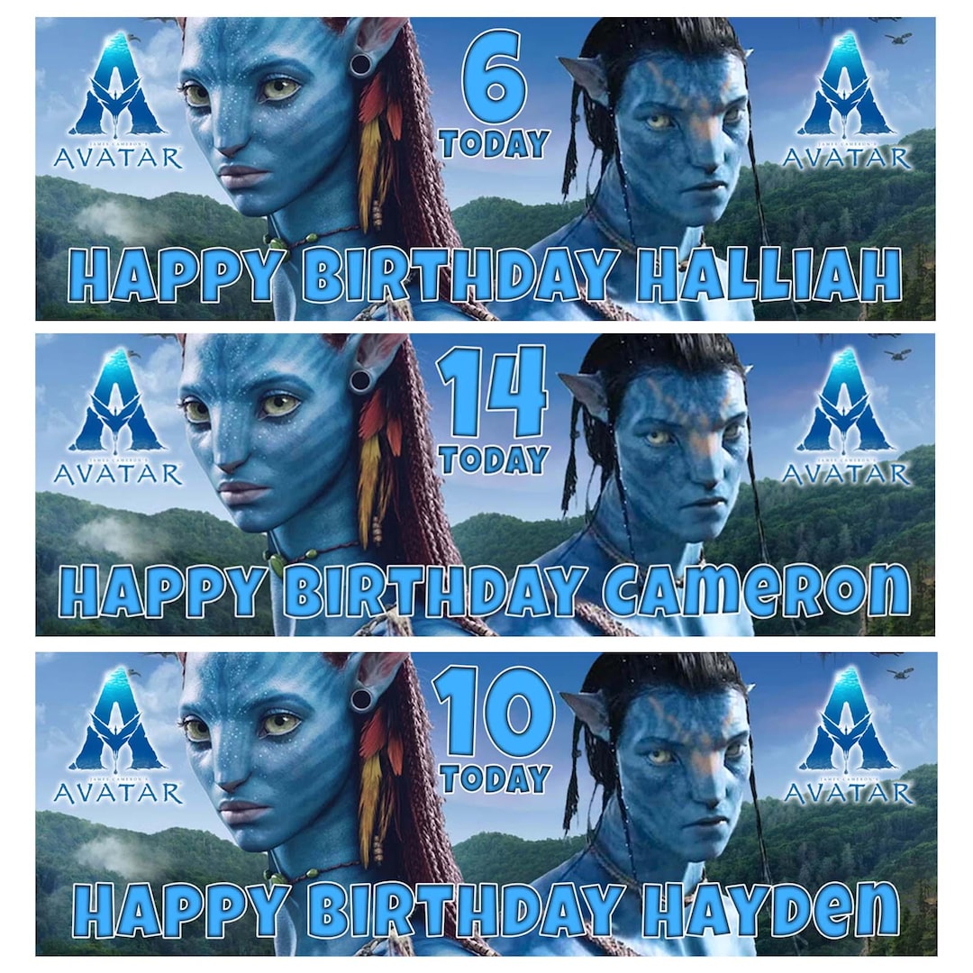 AVATAR Personalised Birthday Banners Avatar Movie Personalised Banner ...