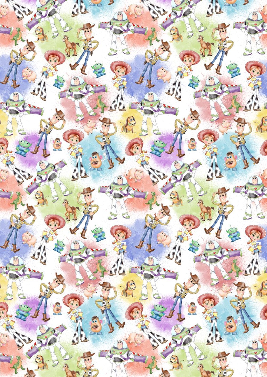 TOY STORY Birthday Wrapping Paper Toy Story Gift Wrap Disney Gift Wrap ...