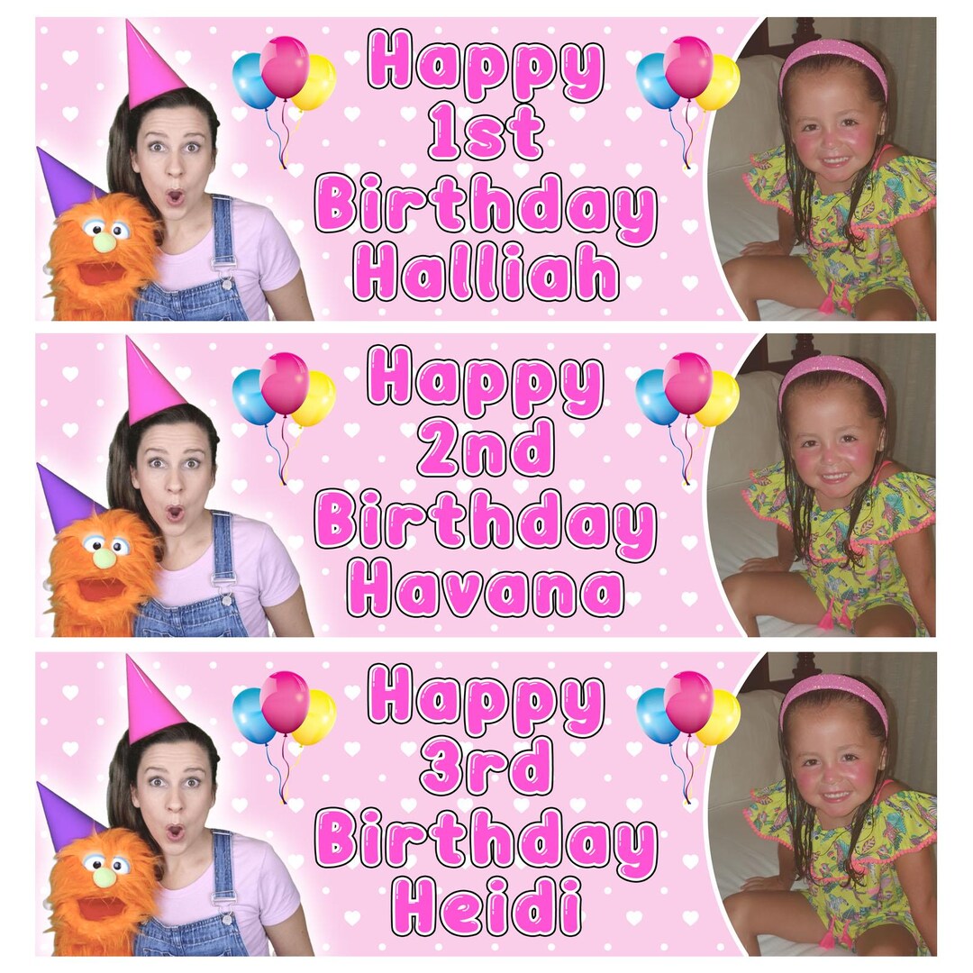 MS RACHEL Personalised Birthday Photo Banners Ms Rachel Personalised ...