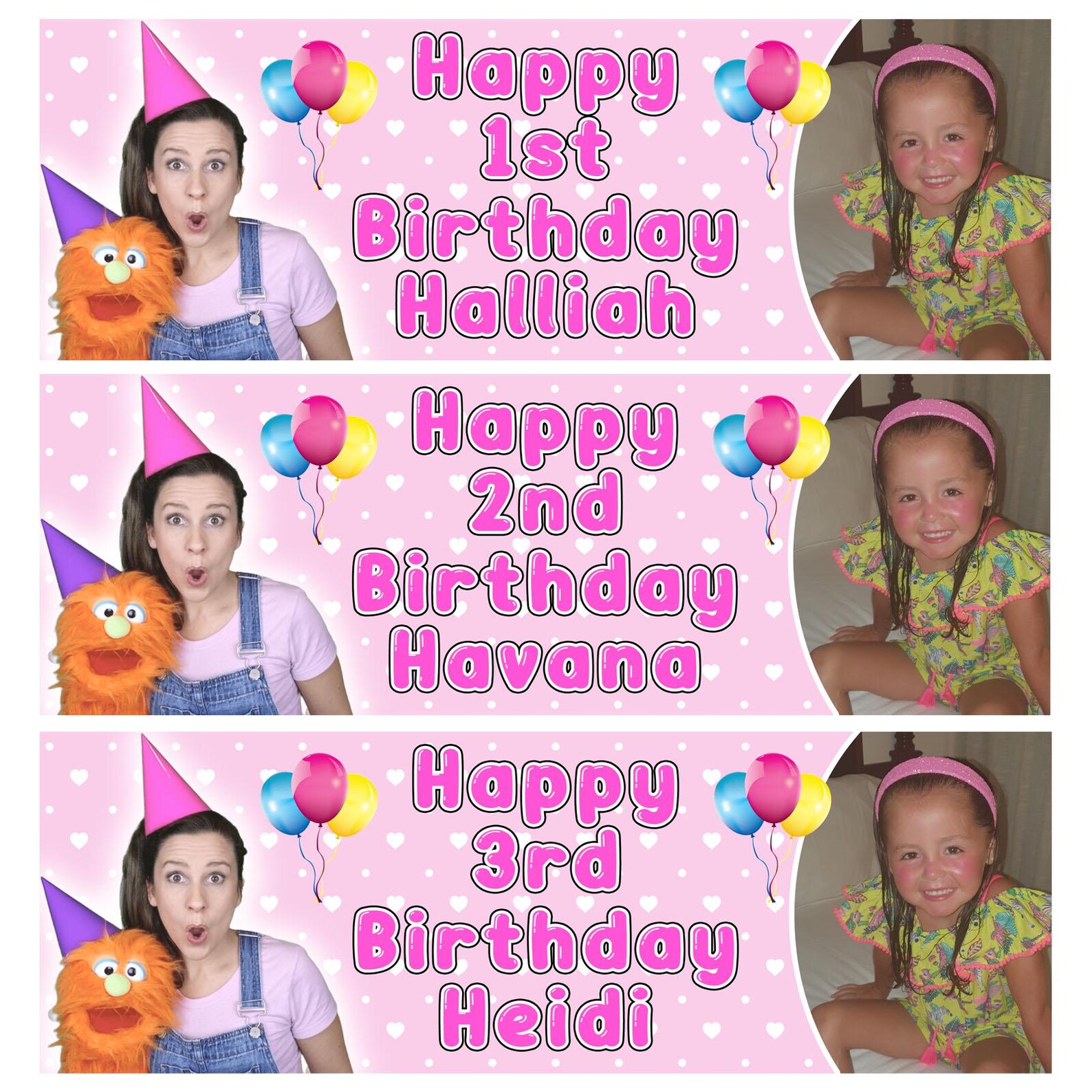 MS RACHEL Personalised Birthday Photo Banners Ms Rachel Personalised ...