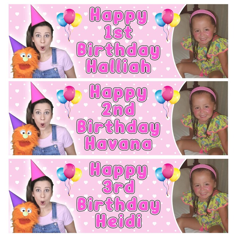 MS RACHEL Personalised Birthday Photo Banners Ms Rachel Personalised ...