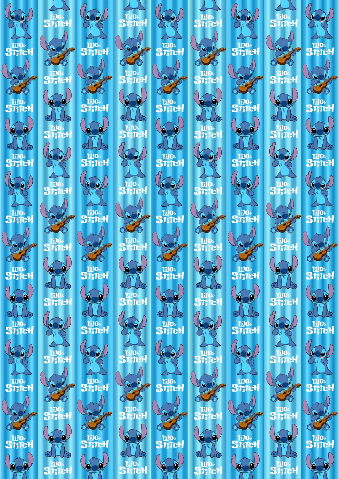 DISNEY STITCH Birthday Wrapping Paper Lilo and Stitch Gift Wrap Disney ...