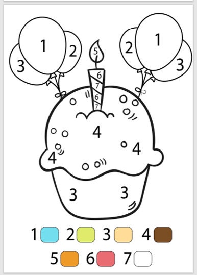 Girls Color by Number, Activity Worksheets, Paint by Number ...