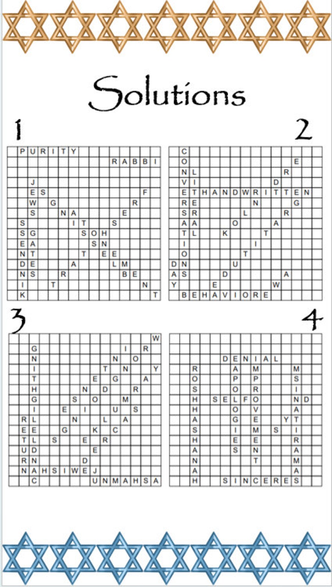 Yom Kippur Kids Word Search Activity Book - Etsy