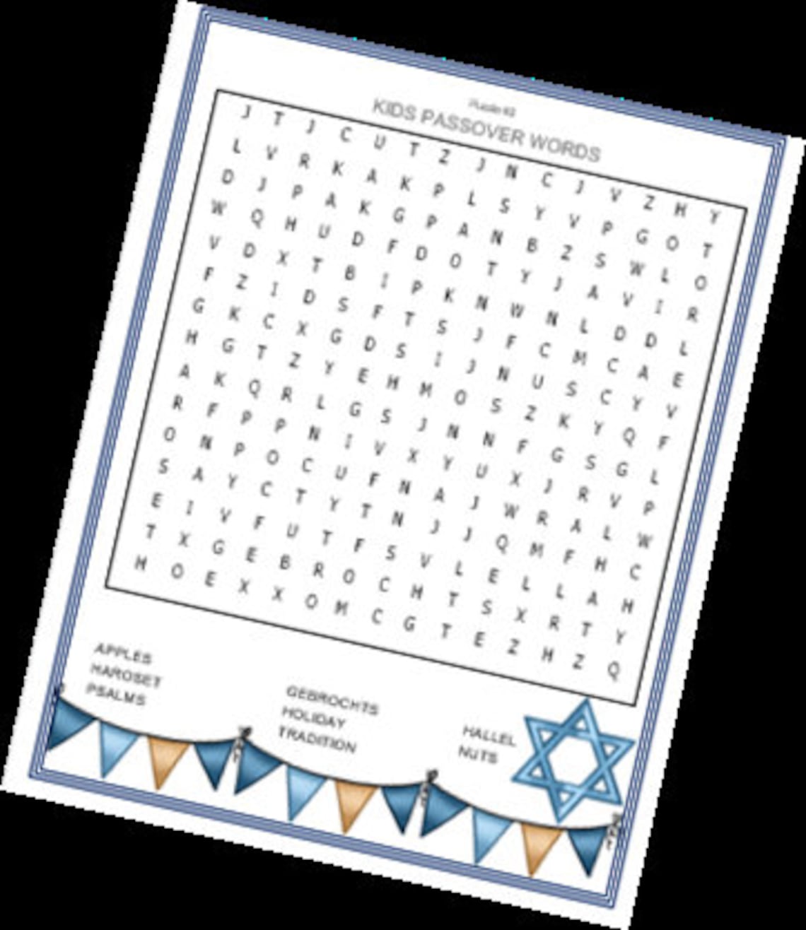 Passover Word Search, Printable Passover Word Search, Passover Activity ...