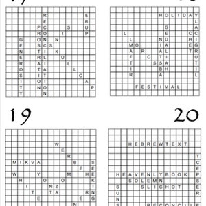 Kids Yom Kippur Word Search Activity Book Instant Download Digital - Etsy