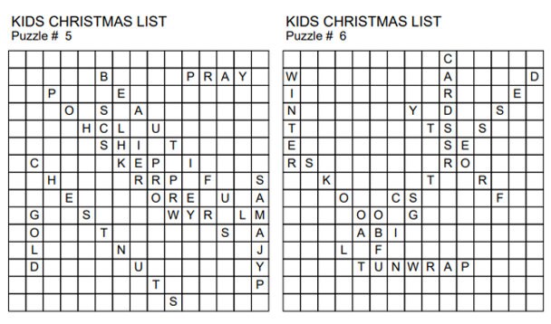 Christmas Word Search Printable, Christmas Family Games, Holiday Family ...
