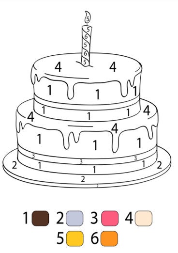 Girls Color by Number, Activity Worksheets, Paint by Number ...