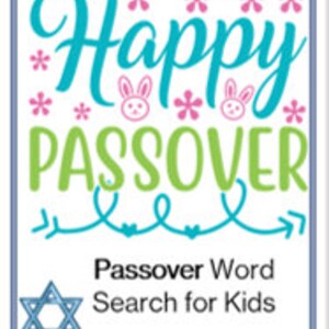 Passover Word Search, Printable Passover Word Search, Passover Activity ...