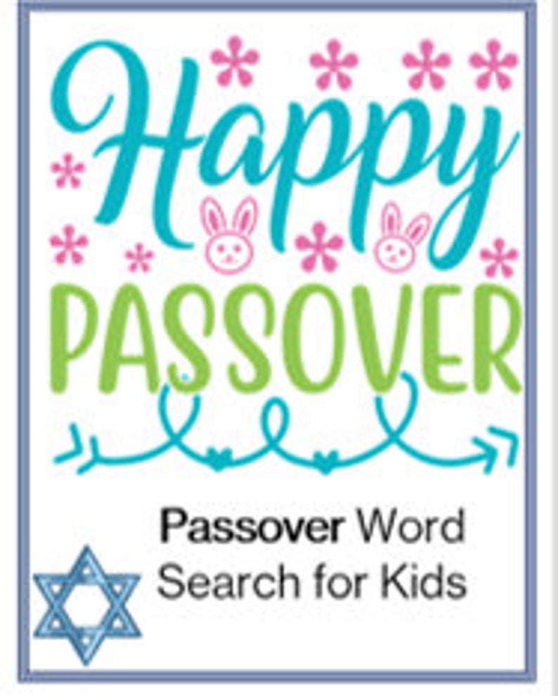 Passover Word Search, Printable Passover Word Search, Passover Activity ...