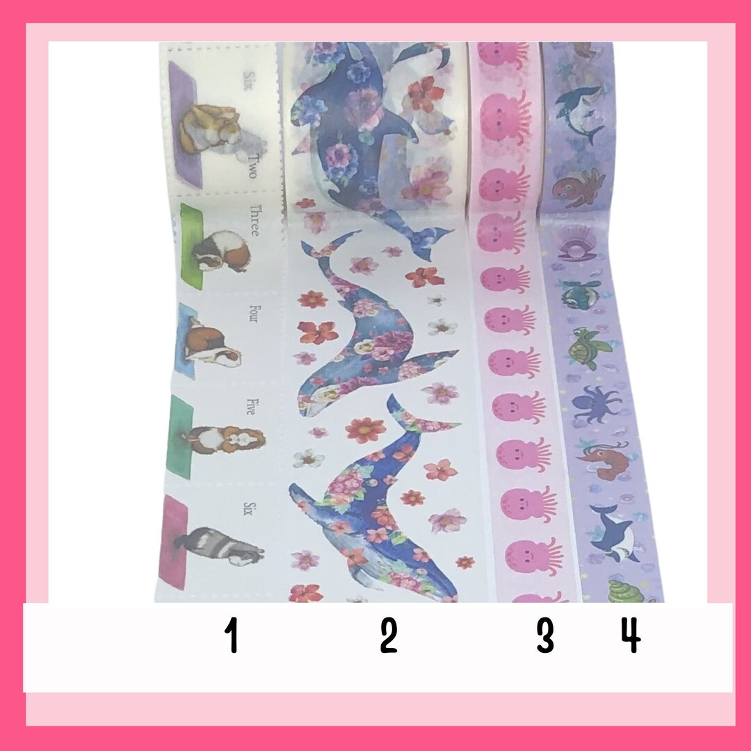 WASHI SAMPLES: Animals, Sea Life - Etsy