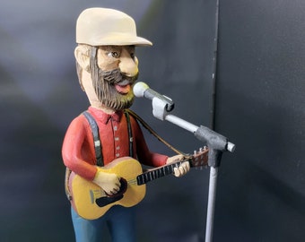 Wooden Guitar Figure - Etsy