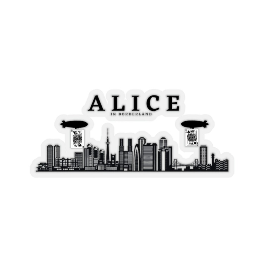 Alice In Borderland Sticker King Of Spades Queen Of Hearts Blimp Tokyo alice-in-borderland-sticker-king-of-spades-queen-of-hearts-blimp-tokyo