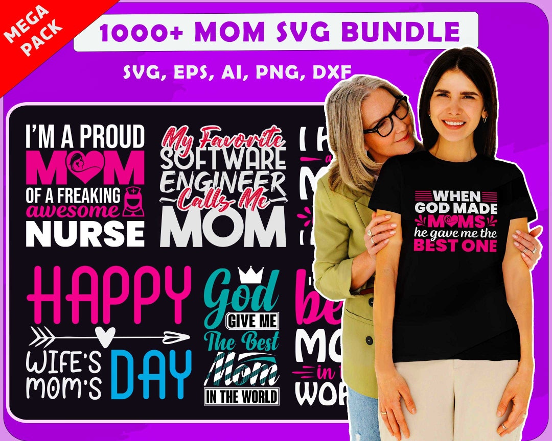 MOTHER'S DAY MEGA Bundle, Mom Svg Bundle, 1000 Designs, Heather Roberts ...