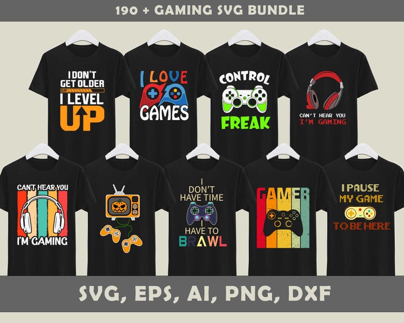 Gamer Svg Gamer Svg Bundle Gaming Svg Bundle Funny Gamer - Etsy
